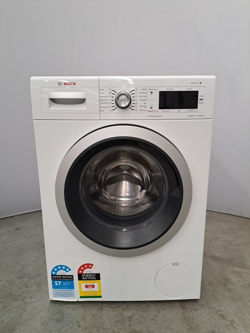 Bosch serie 8 8kg front load washing machine waw28460au store